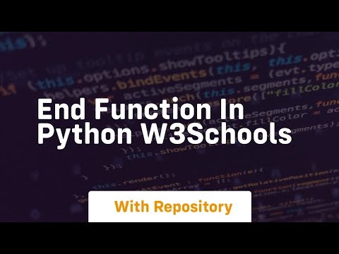 end function in python w3schools