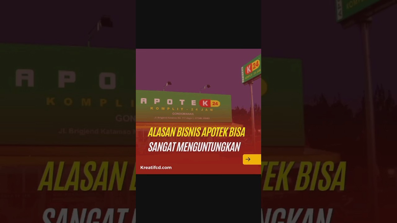 ALASAN BISNIS APOTEK BISA SANGAT MENGUNTUNGKAN