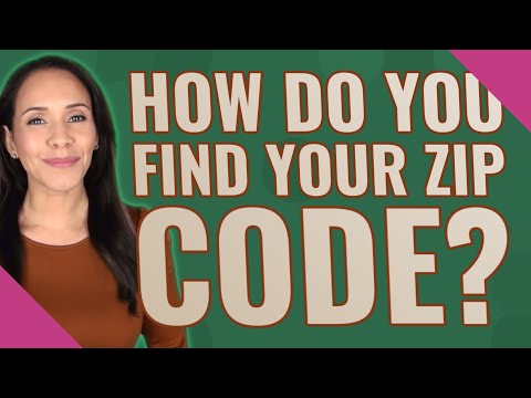 How do you find your zip code?