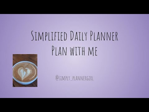 Simplified Daily Plan With Me for the week of 4-26-20
