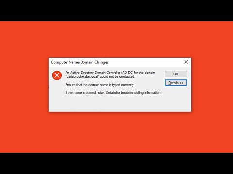 Active Directory Domain Controller (AD DC) Could Not Be Contacted [SOLVED]