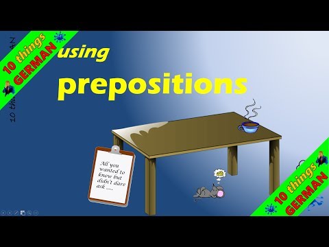 Prepositions in German | German Grammar lesson by ten things german