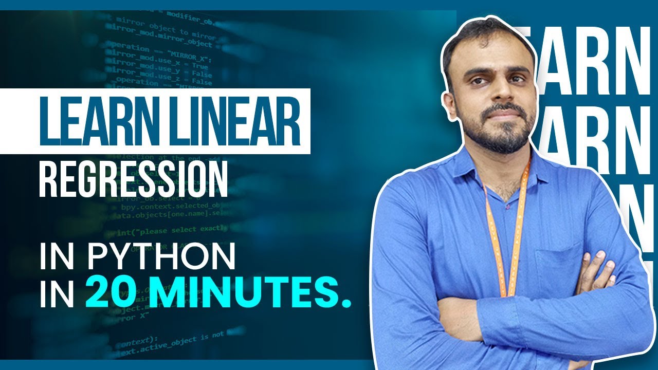 Learn Linear Regression in Python in 20 Minutes | How To Perform Linear Regression Using Jupyter