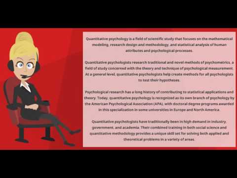 What is QUANTITATIVE PSYCHOLOGY? What does QUANTITATIVE PSYCHOLOGY mean?