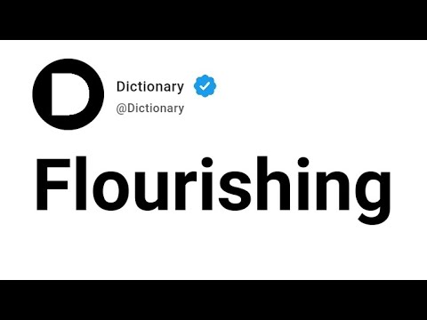 Flourishing Meaning In English