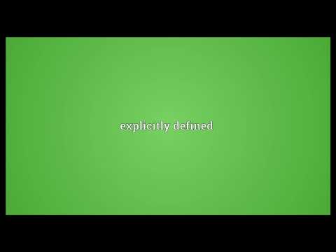 Definitive Meaning