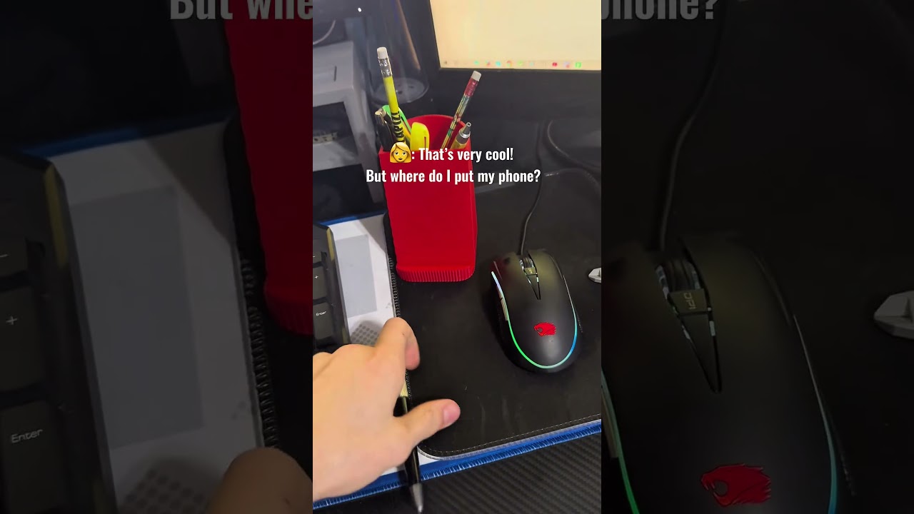 3D printed phone and pen holder! (Design by StudioLoup on MakerWorld) #3dprinting #shaptomorrow3d