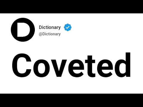 Coveted Meaning In English