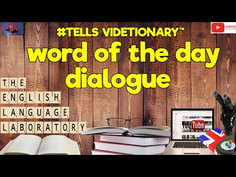 #tellsvidetionary™ What does ''dialogue'' mean? Word of The Day 28 February 2023.
