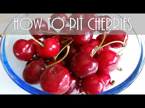 How To Pit Cherries (without a Pitter) #lifehacks