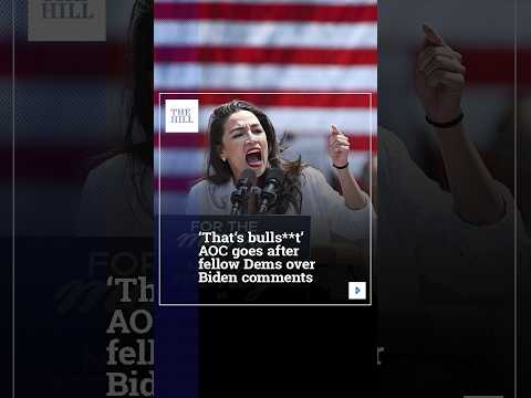 'That's Bulls**t' AOC Goes After Fellow Dems Over Biden Comments