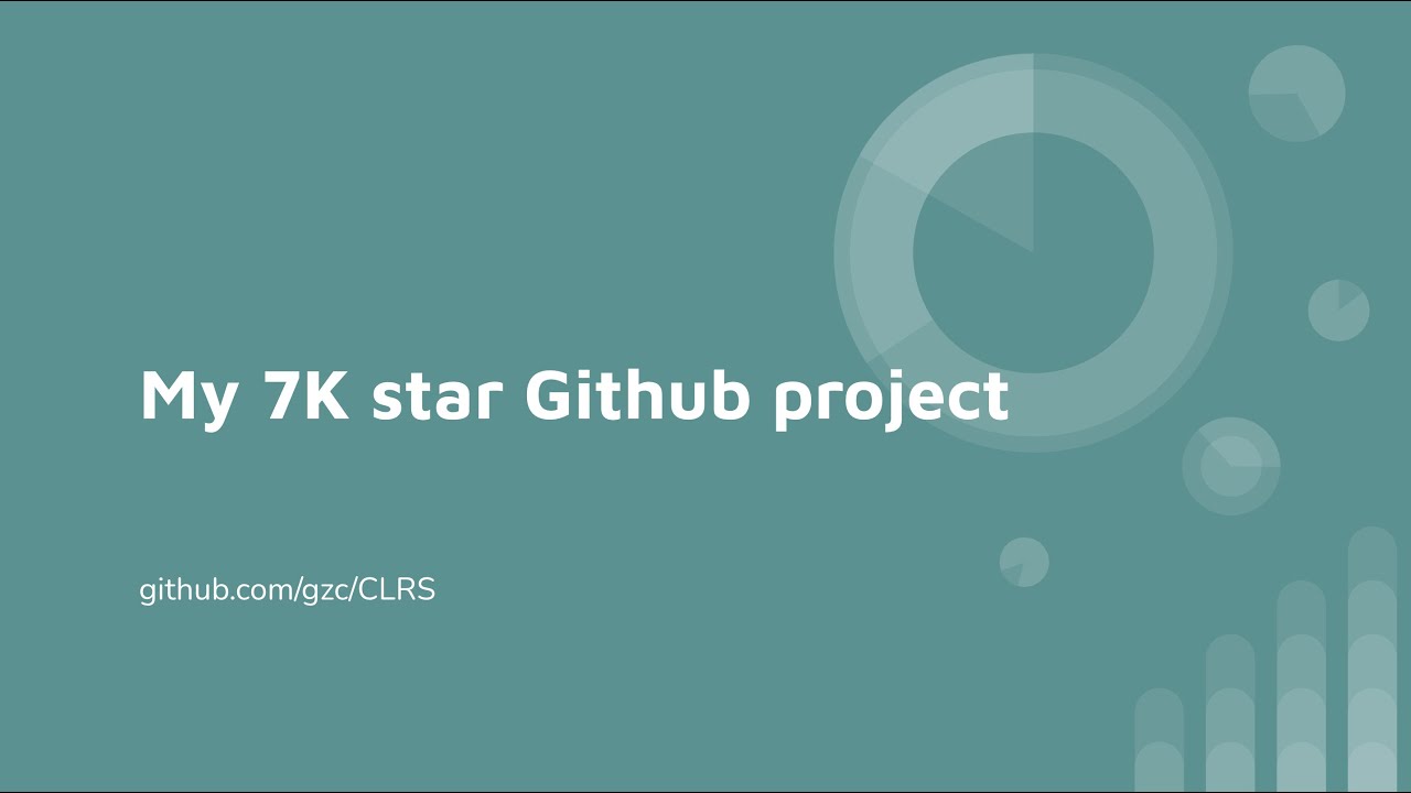I get 7k stars in Github