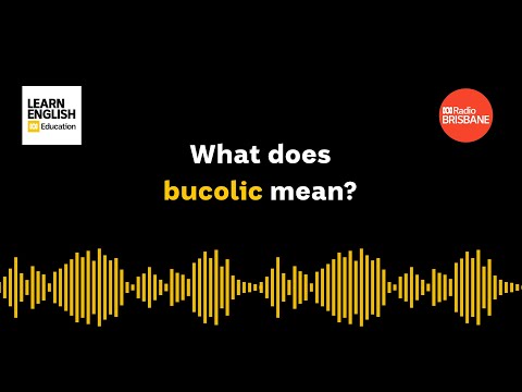 What does bucolic mean?