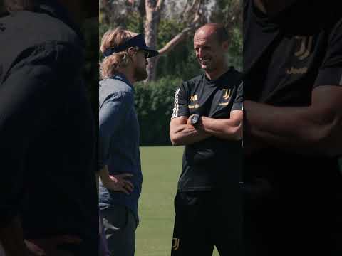 WOW! Owen Wilson came to say hi in Los Angeles 🤩👋 #Juve