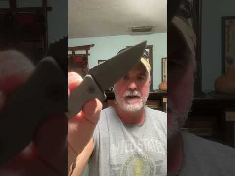 Off-Grid Baby Rhino Folding Knife Sandvik 14C28N Steel Slate Gray DLC Coating G10 Scales
