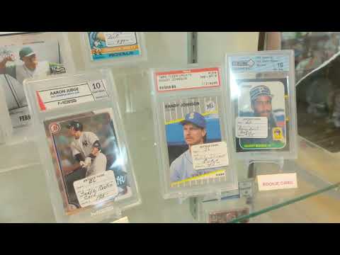 baseball cards at the antique mall in Temecula