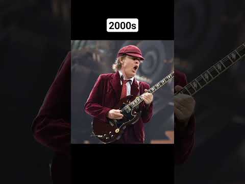 Angus Young over the years🎸#rock #music #hardrock #guitar #guitarist #years #cool #angusyoung #acdc