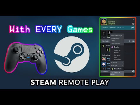 Steam remote play for any games Tutorial
