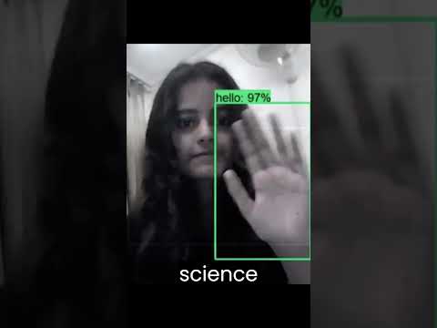 Student develops an algorithm that instantly translates sign language. #asl #ai
