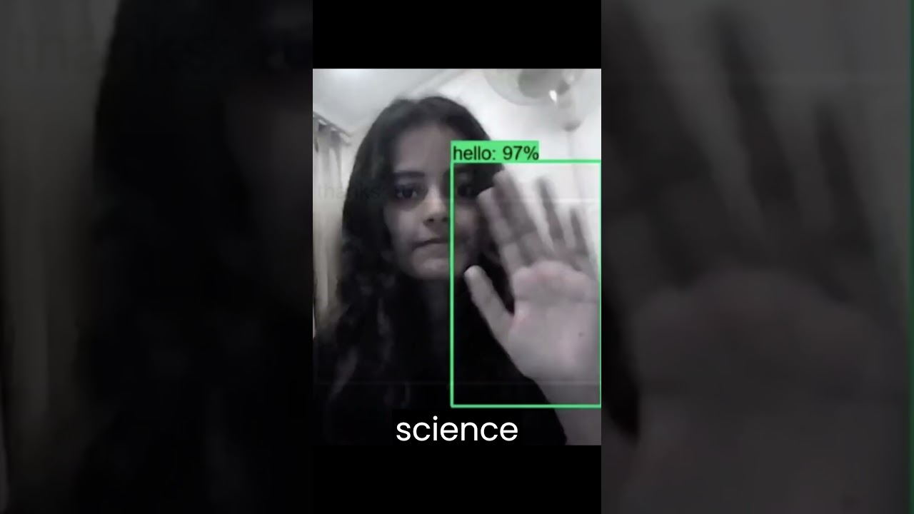 Student develops an algorithm that instantly translates sign language. #asl #ai