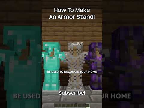 How To Make An Armor Stand In Minecraft!