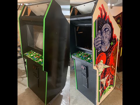 Saving the Arcade Side Art of an Atari Liberator Upright