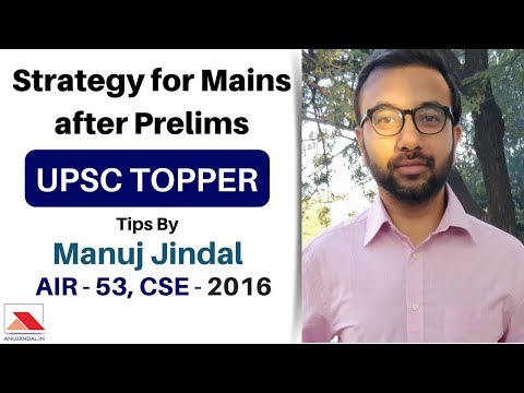 Mains Strategy After Prelims – Manuj Jindal IAS