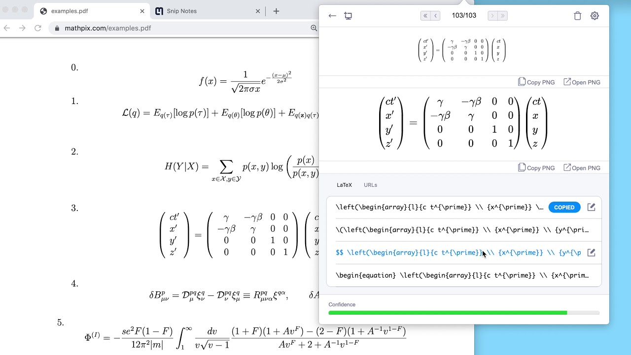 Using the Mathpix Snip desktop app with the Snip web editor!