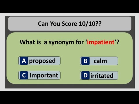 Synonyms Quiz | Similar Words | English Grammar |Can you Score 10/10??
