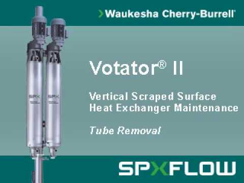 Vertical Votator® II Scraped Surface Heat Exchanger Tube Removal - WCB