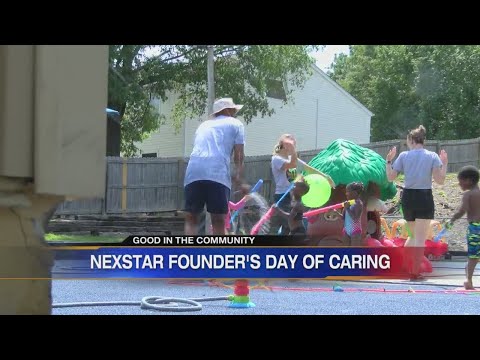 FOX 16 News crew members spending time volunteering for Founder's Day of Caring