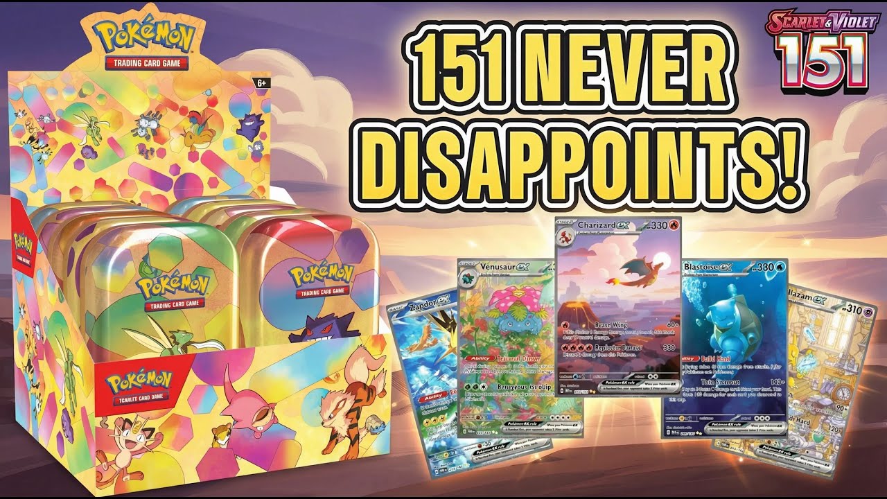 Everyone’s Favorite Set! Opening the Scarlet & Violet 151 Mini Tin Display!