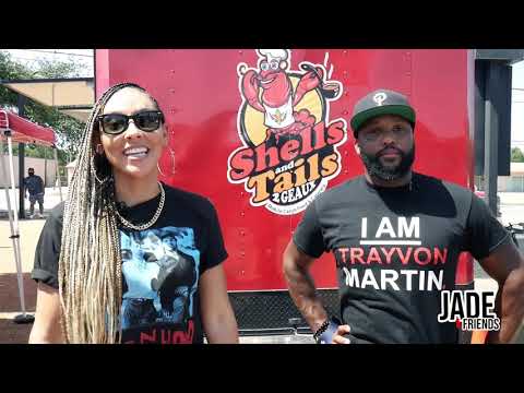 Lady Jade visits a #blackowned cajun creole food truck in Desoto, Tx "Shells & Tails 2 Geaux"