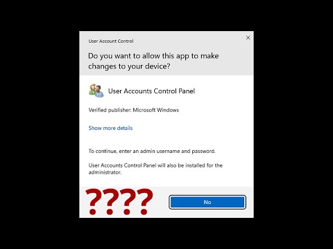 🖱️ User account control missing YES button UAC FIX
