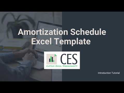 Amortization Schedule Excel Template Tutorial