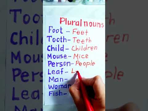 Plural nouns