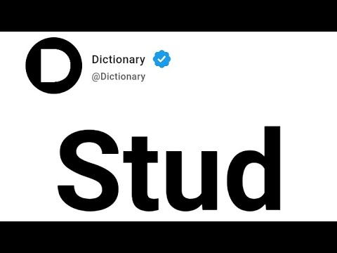 Stud Meaning In English