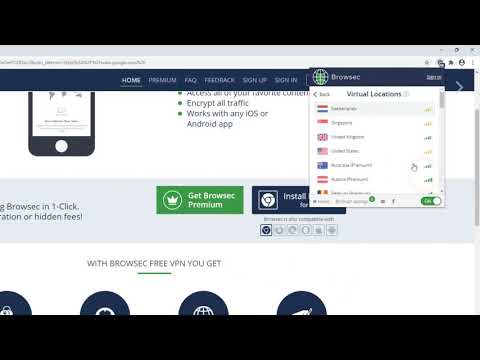 Browsec VPN For Google Chrome Browser ,Windows 10