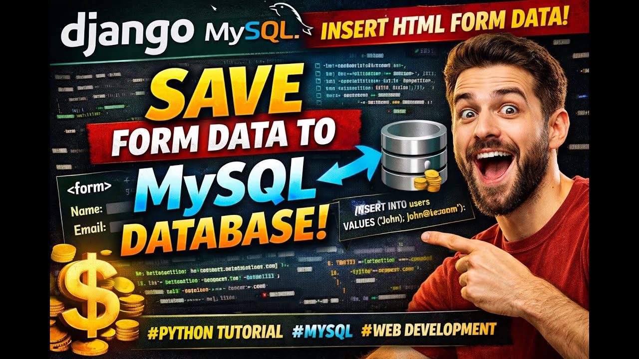 Django python insert HTML form data into Mysql