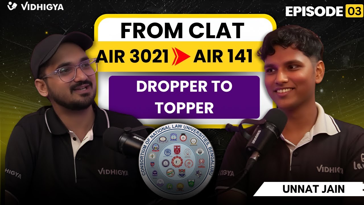 Drop Year That Changed Everything! | From AIR 3021 to AIR 141 | CLAT 2026 Tips & Strategy