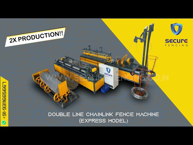 Automatic Double Wire Chain Link Fencing Machine - Double Wire ...