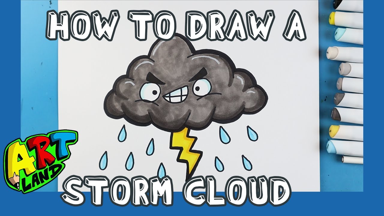 How to Draw a STORM CLOUD!!!