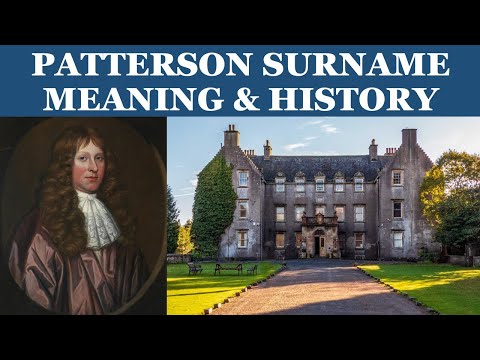 Patterson Surname History