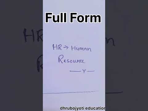 HR full// What is the full form of HR// Important full form// #hr #shortvideo #shptk