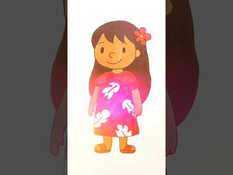 How to Draw Lilo Easy | Step-by-Step Drawing for Kids