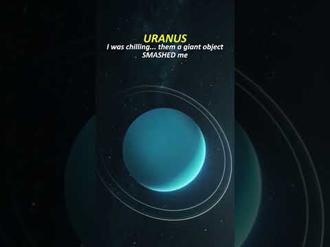 Why Uranus Rolls Like a Marble in Space 🤯🌌 #uranus #space #shorts