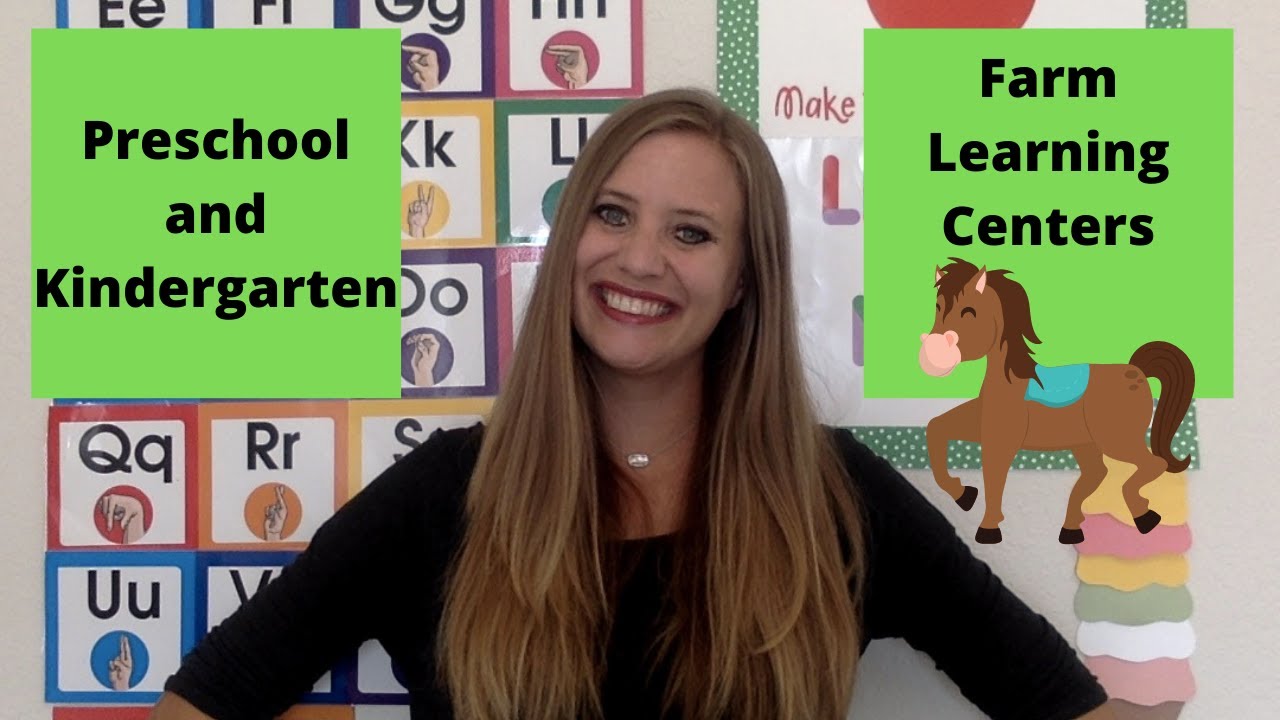 FARM Theme Part #9 - Preschool and Kindergarten Learning Centers!