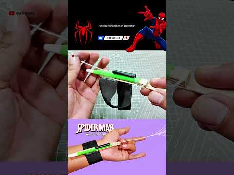 SPIDERMAN WEB SHOOTER 🤟🏻🕸 #shorts #spiderman #spiderweb #webshooter