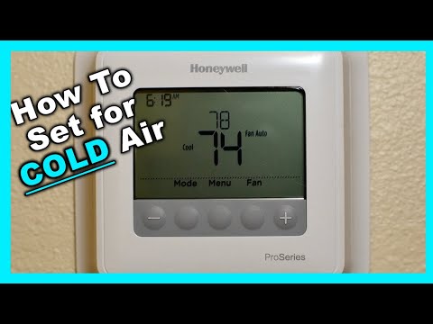 How To Use Thermostat for COLD Air - How to set thermostat to cool