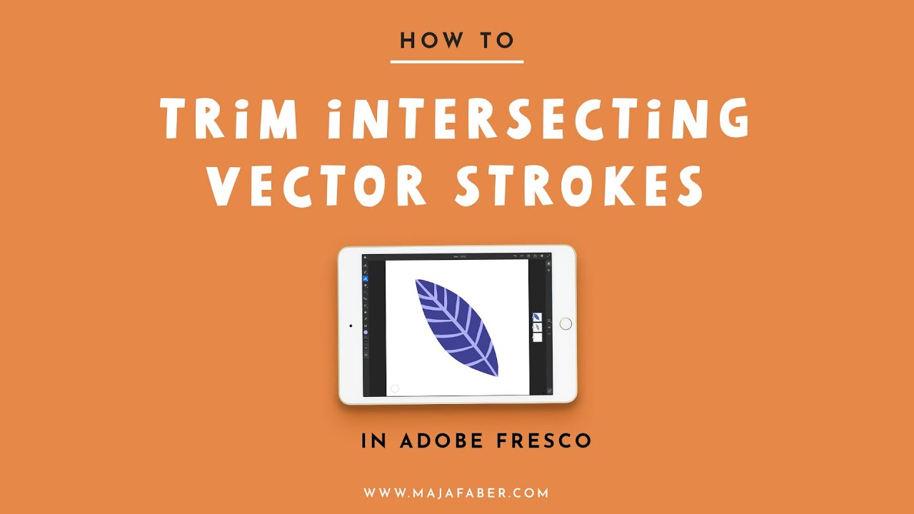 How To Trim Intersecting Vector Strokes in Adobe Fresco